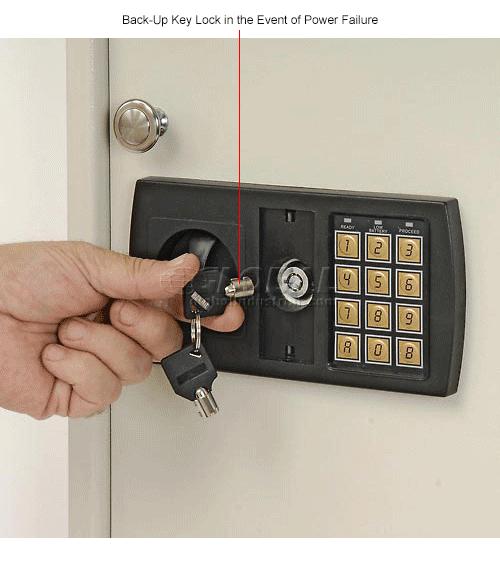 MMF STEELMASTER® Electronic 48 Key Safe Cabinet 20101 Sand – ADVANCED ...