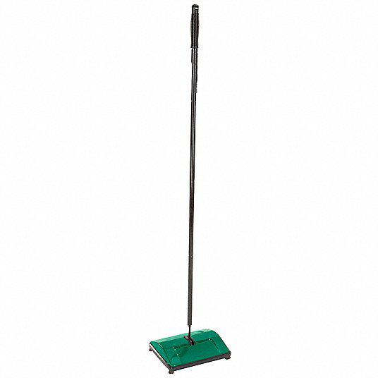 Stick Sweeper: 7 1/2 in Cleaning Path Wd, Manual, Single Brush, Plasti ...