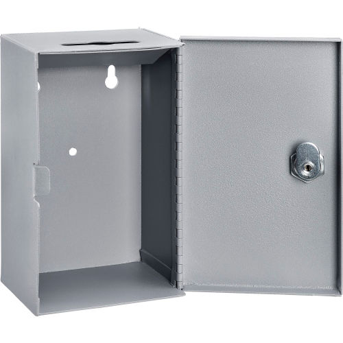 Drop-In Key Control Box, 4-3/8"W x 3-1/4"D x 7-1/4"H, Keyed Alike, Gra ...